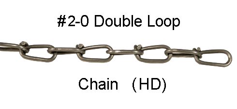 # 2-0 Double Loop Chain (H.D.) - Per Foot | Wildlife Control Supplies ...