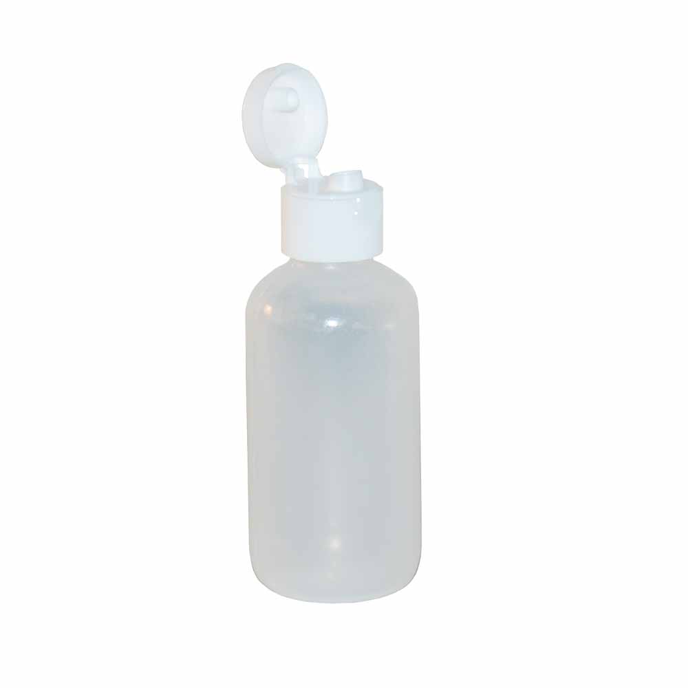 4 oz. Natural Boston Round Plastic bottle with Pop-Top | Wildlife ...
