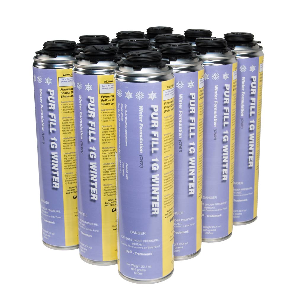 PUR FILL 1G Winter Gun Foam 600 ml - Case of 12 Cans | Wildlife Control ...